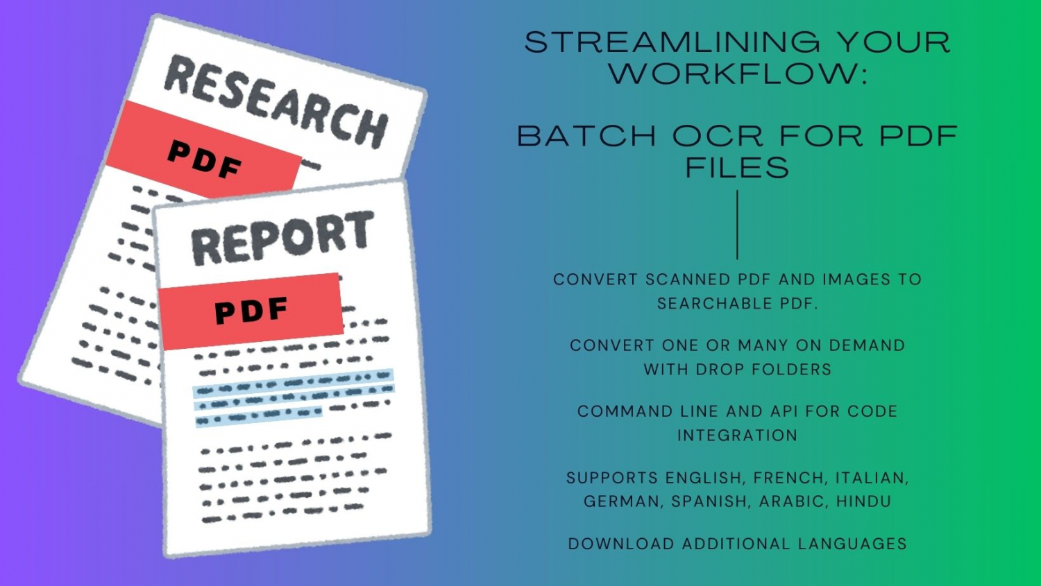 Batch OCR PDF - Make PDF Searchable - Peernet